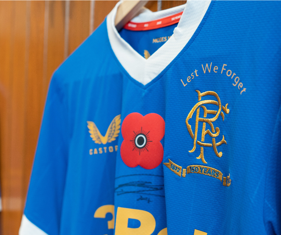 Poppy Shirt Auction and Raffle | Rangers Charity Foundation