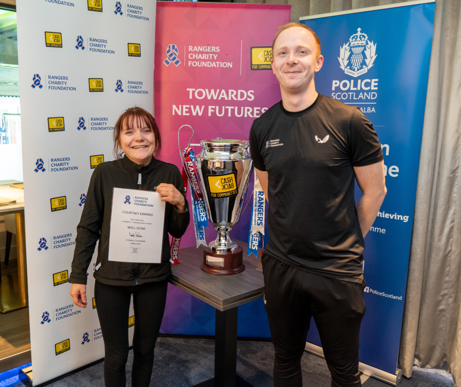 Courtney Tastes Success After CashBack Programme | Rangers Charity ...