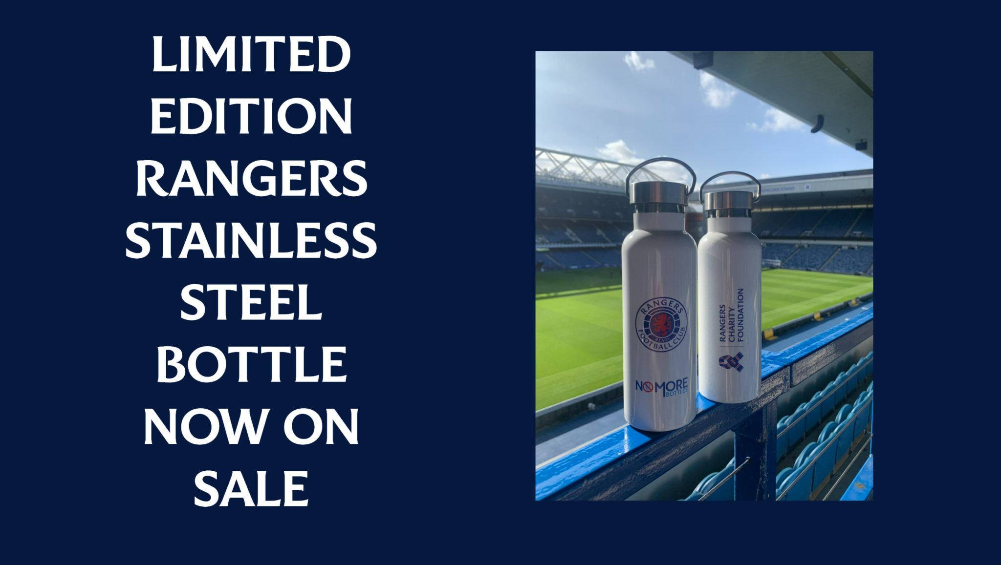 Limited Edition Rangers Stainless Steel Bottles On Sale Now - Rangers ...