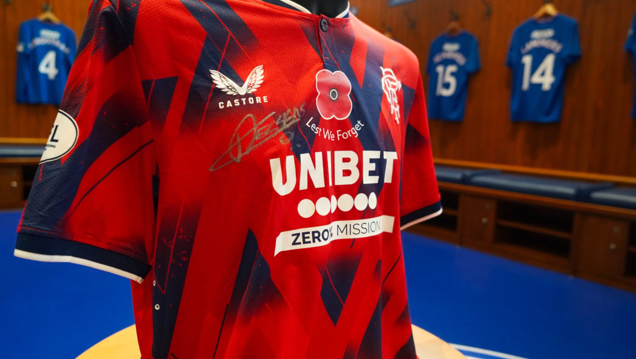 Poppy Shirt Auction and Prize Draw - Rangers Charity Foundation